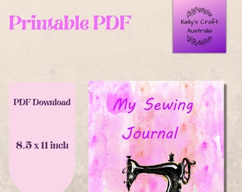 Sewing Journal Planner Printable Sewing Journal Sewing Notebook Sewing ...