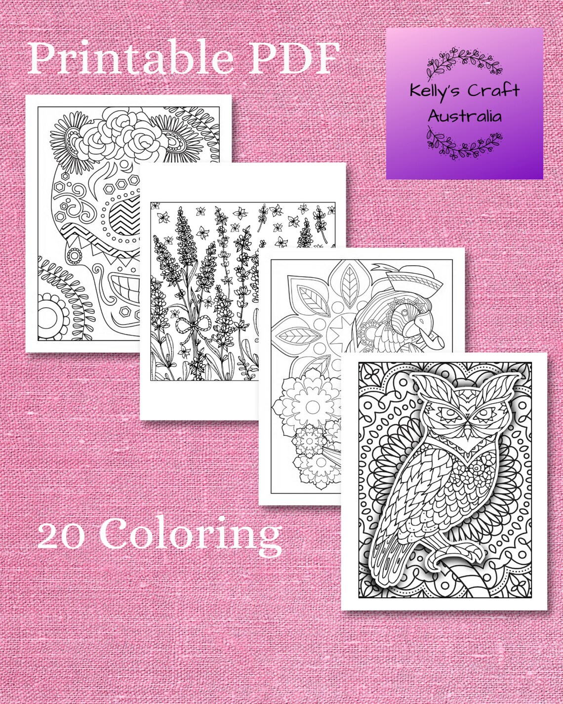 Printable Adult Activity Book PDF Digital Download 100 - Etsy