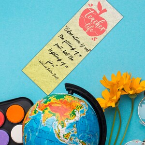 Printable 10 X Teaching Bookmarks, Teachers Gift, Instant Download PDF ...