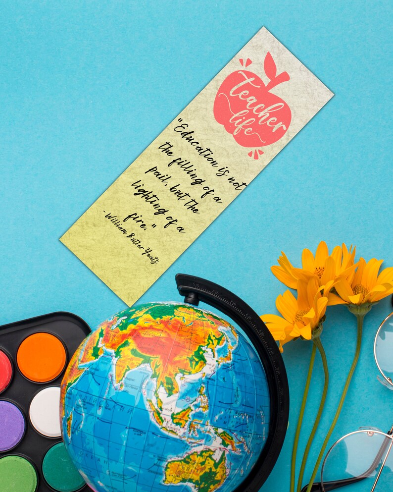 Printable 10 X Teaching Bookmarks, Teachers Gift, Instant Download PDF ...