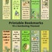 Printable 10 X Gardening Themed Bookmarks, Instant Download PDF - Etsy