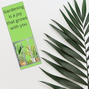 Printable 10 X Gardening Themed Bookmarks, Instant Download PDF - Etsy