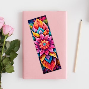 Printable 10 X Multi Colored Mandala Bookmarks, Instant Download PDF - Etsy