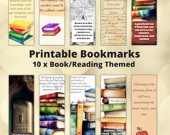 Printable 10 X Peace Themed Bookmarks, Instant Download PDF - Etsy