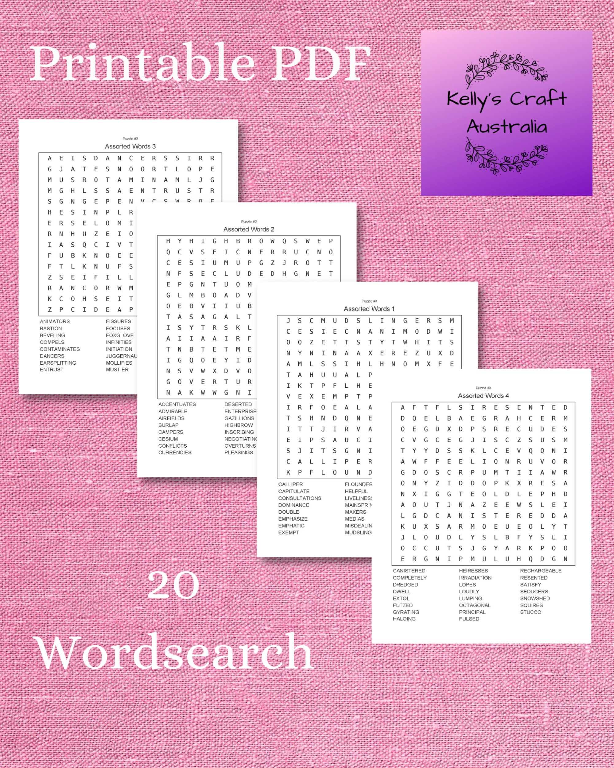 Printable Adult Activity Book PDF Digital Download 100 - Etsy