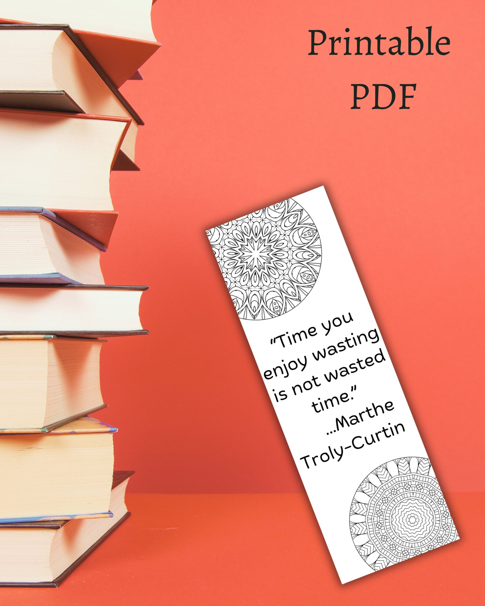 Printable 10 X Happiness Quotes Coloring Bookmarks, Instant Download ...
