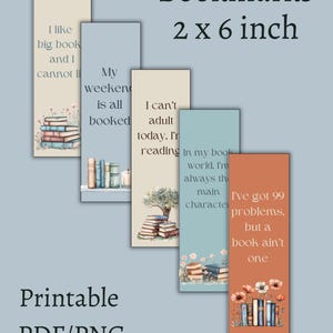 Printable 10 X Book Life Bookmarks, Instant Download PDF - Etsy