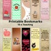 Printable 10 X Teaching Bookmarks, Teachers Gift, Instant Download PDF ...
