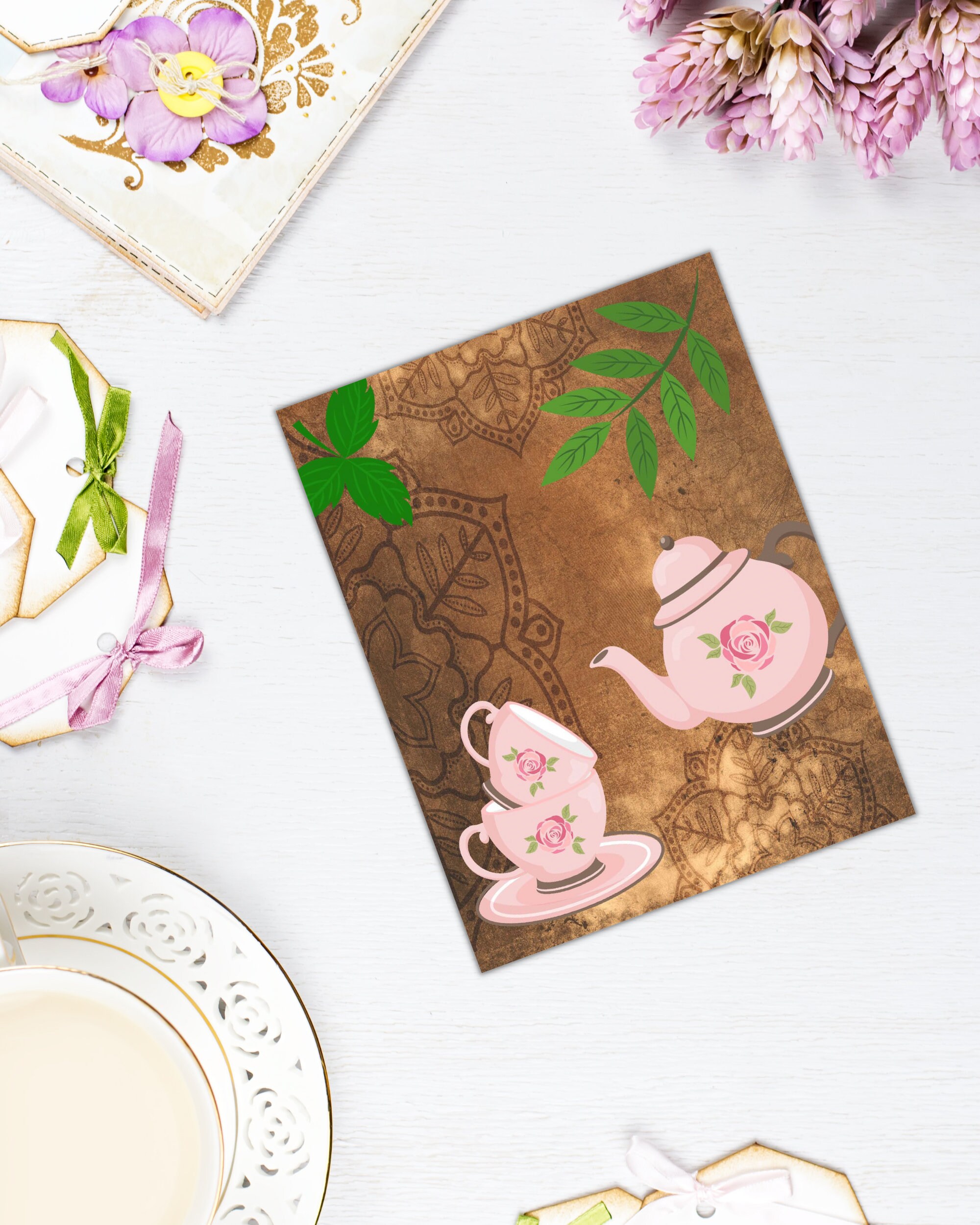 Printable Afternoon Tea Scrapbook Pages Junk Journal - Etsy