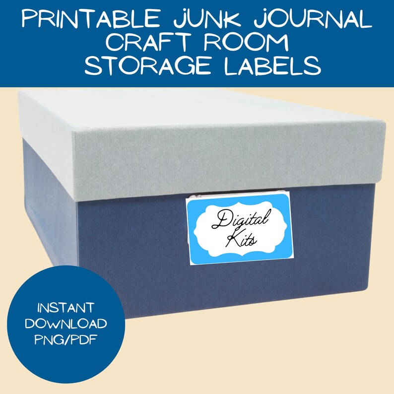 Printable Junk Journal Craft Storage Labels – Organize Your Craft Room ...
