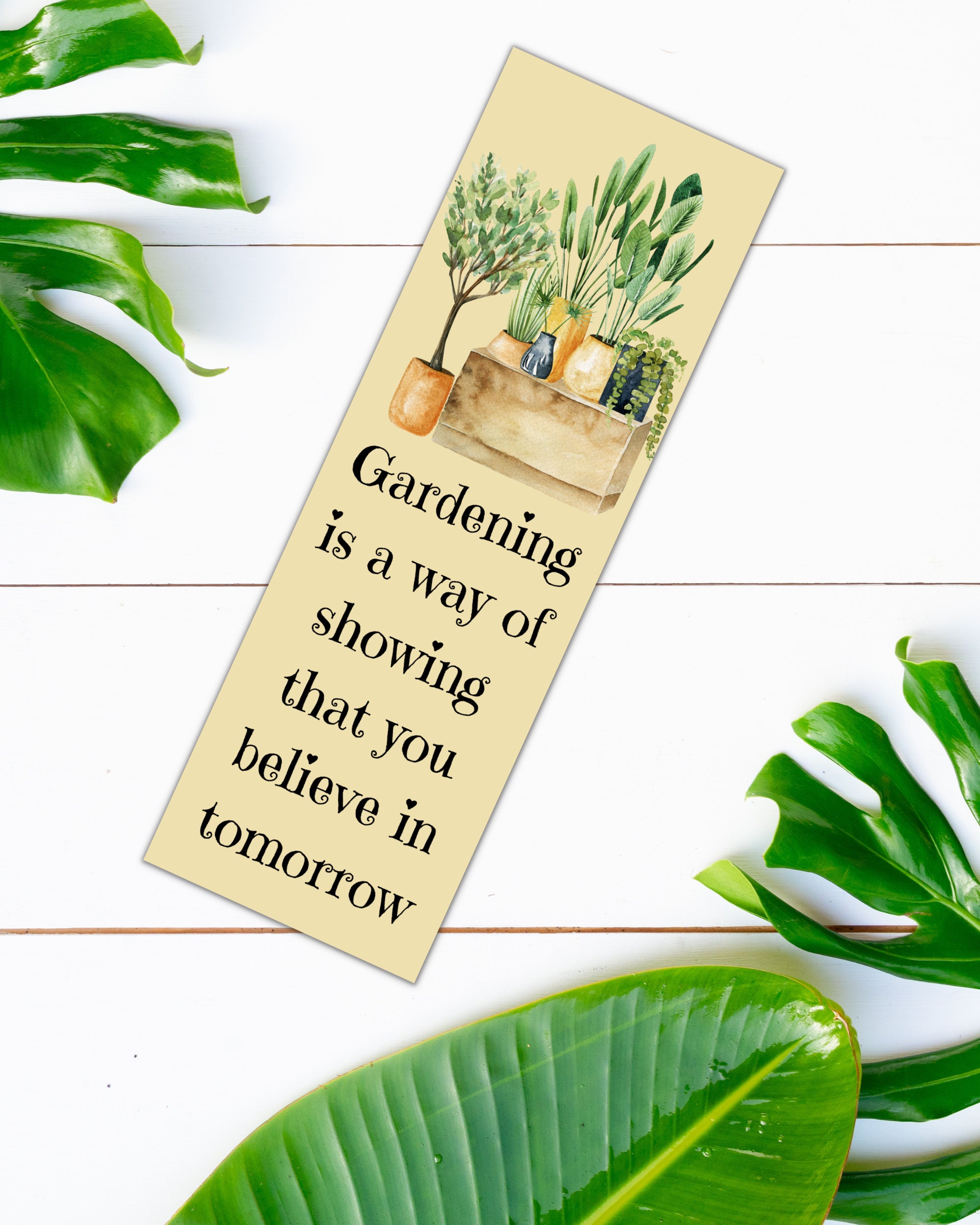 Printable 10 X Gardening Themed Bookmarks, Instant Download PDF - Etsy