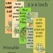 Printable 10 X Gardening Themed Bookmarks, Instant Download PDF - Etsy