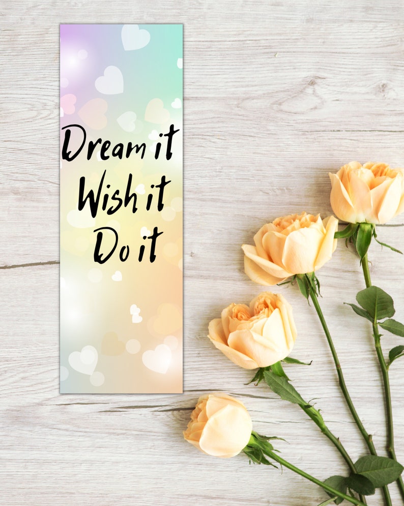 Printable 10 X Positivity Themed Bookmarks, Instant Download PDF - Etsy