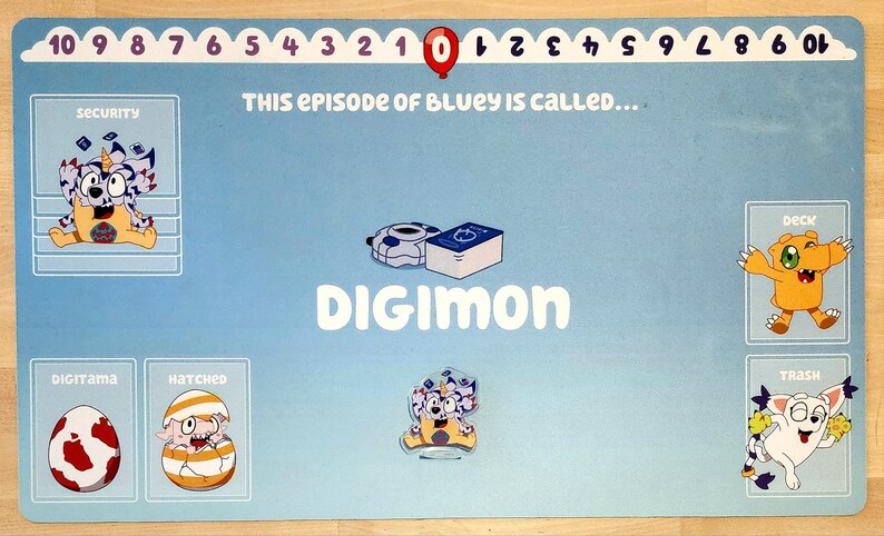 Digimon X Bluey TCG Playmat Preorder - Etsy Australia