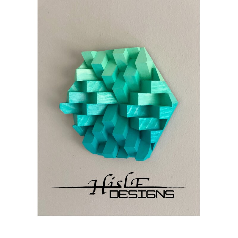 Hexagon Wall Art - Etsy