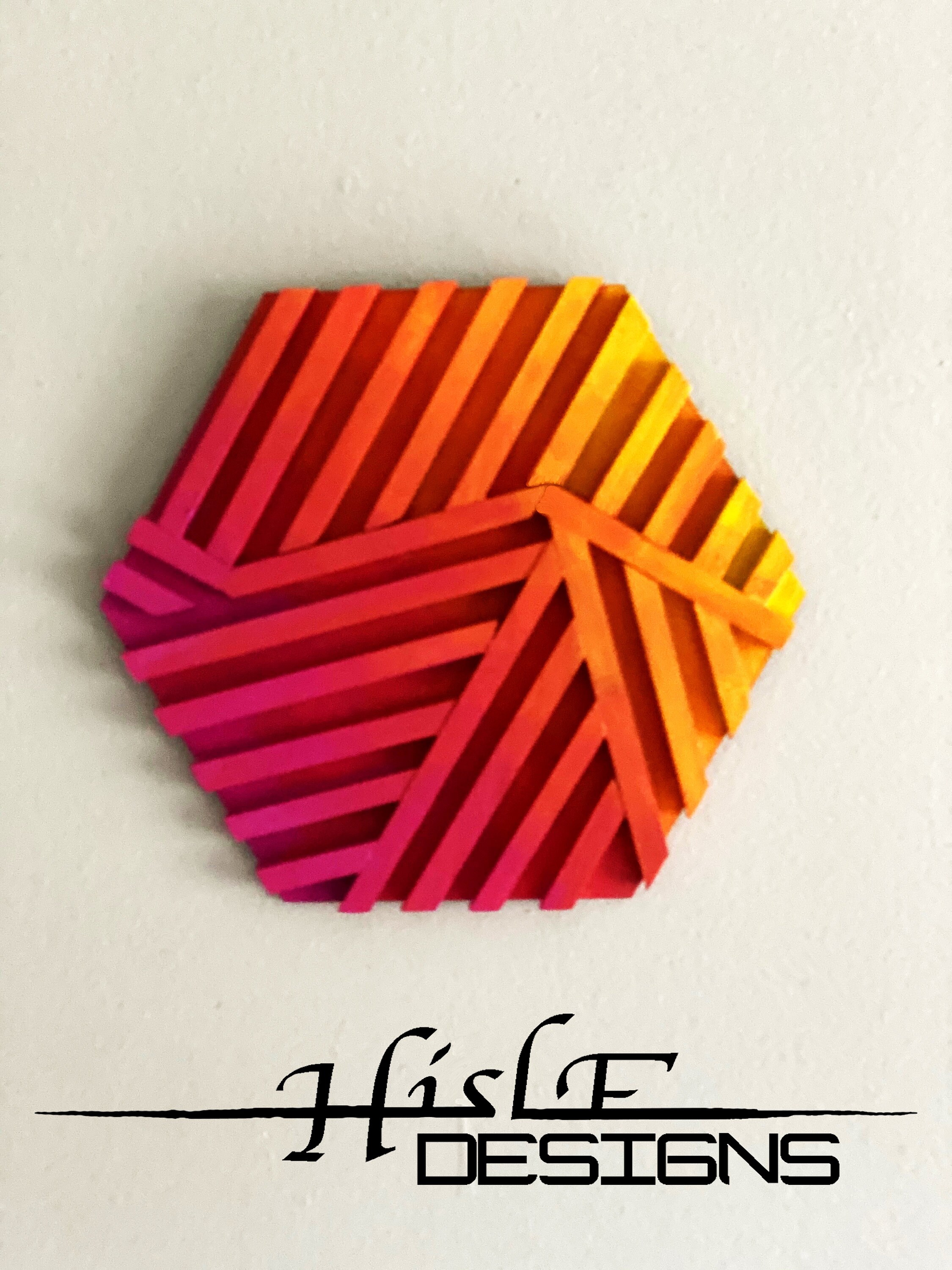 Set of 5 Dimensional Wall Art Hexagon Decor Dimensional - Etsy