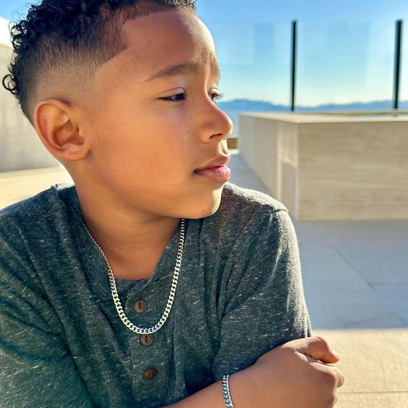 Teen Boys Silver Bracelet - Etsy