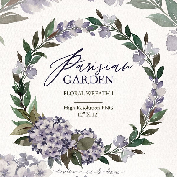 Purple Hydrangea Wreath - Etsy