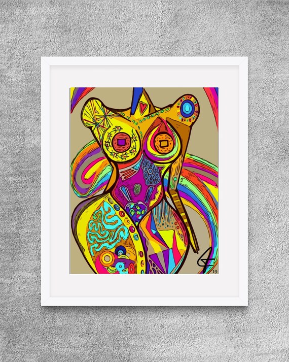 12 Sisters Art: Dynamic Vibrant and Original African - Etsy