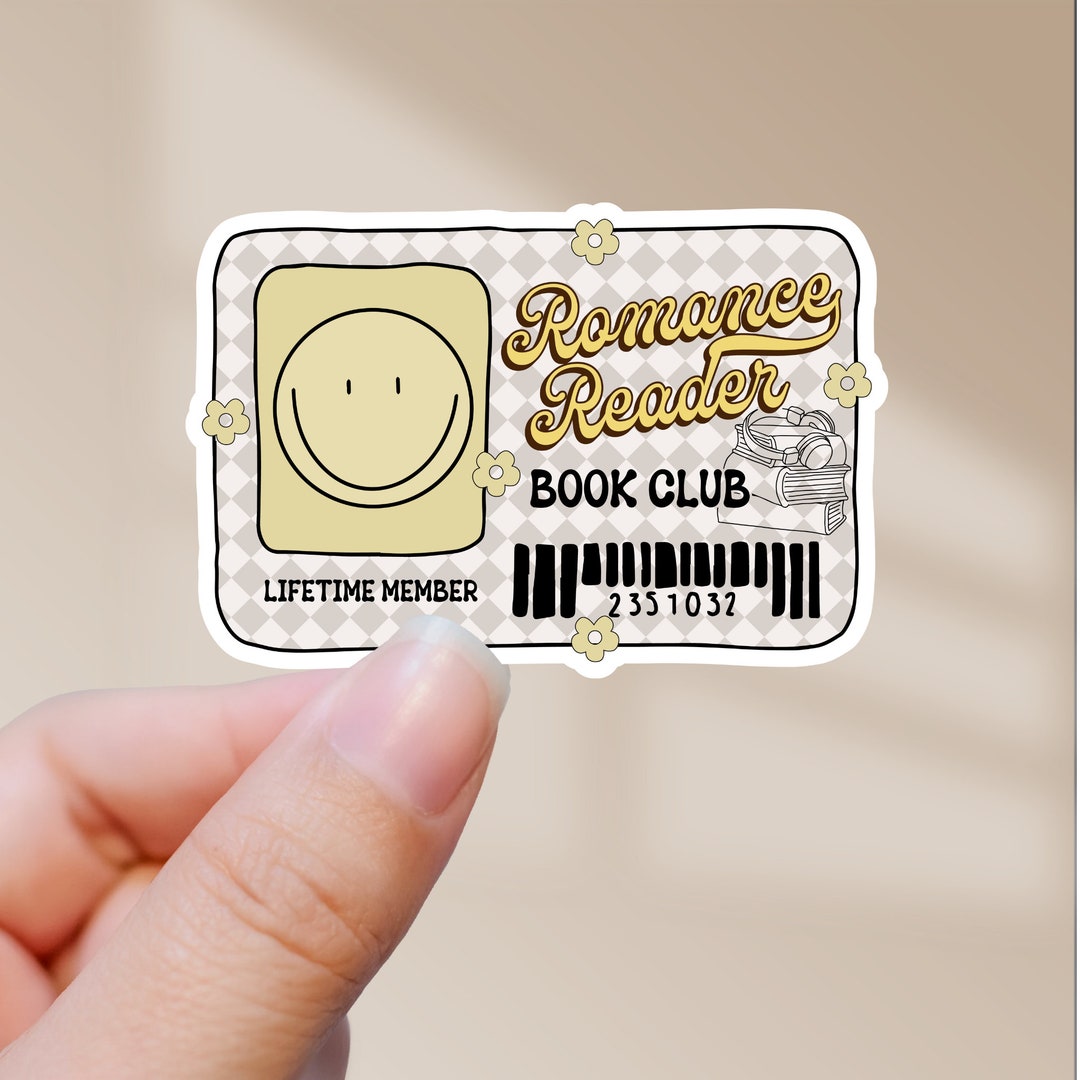 Romance Readers Book Club Sticker E-reader Decal, Waterbottle Sticker ...