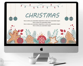 EDITABLE Christmas Slides Template Powerpoint Template - Etsy