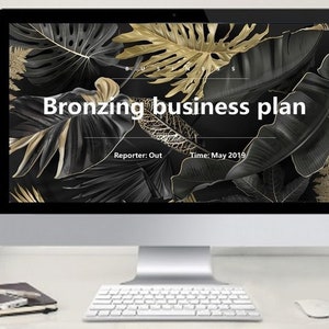 Bronze Powerpoint Template Black and Gold Powerpoint Template Platinum ...