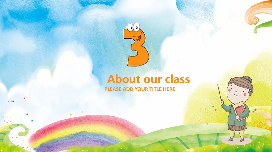 Preschool Powerpoint Template Teaching Powerpoint Template Chalkboard ...