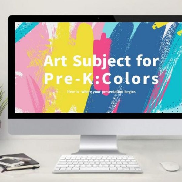 Powerpoint Template Paint - Etsy