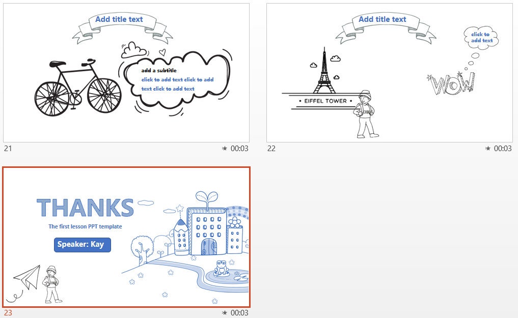 Teaching Powerpoint Template | Doodle Powerpoint Template | Powerpoint ...