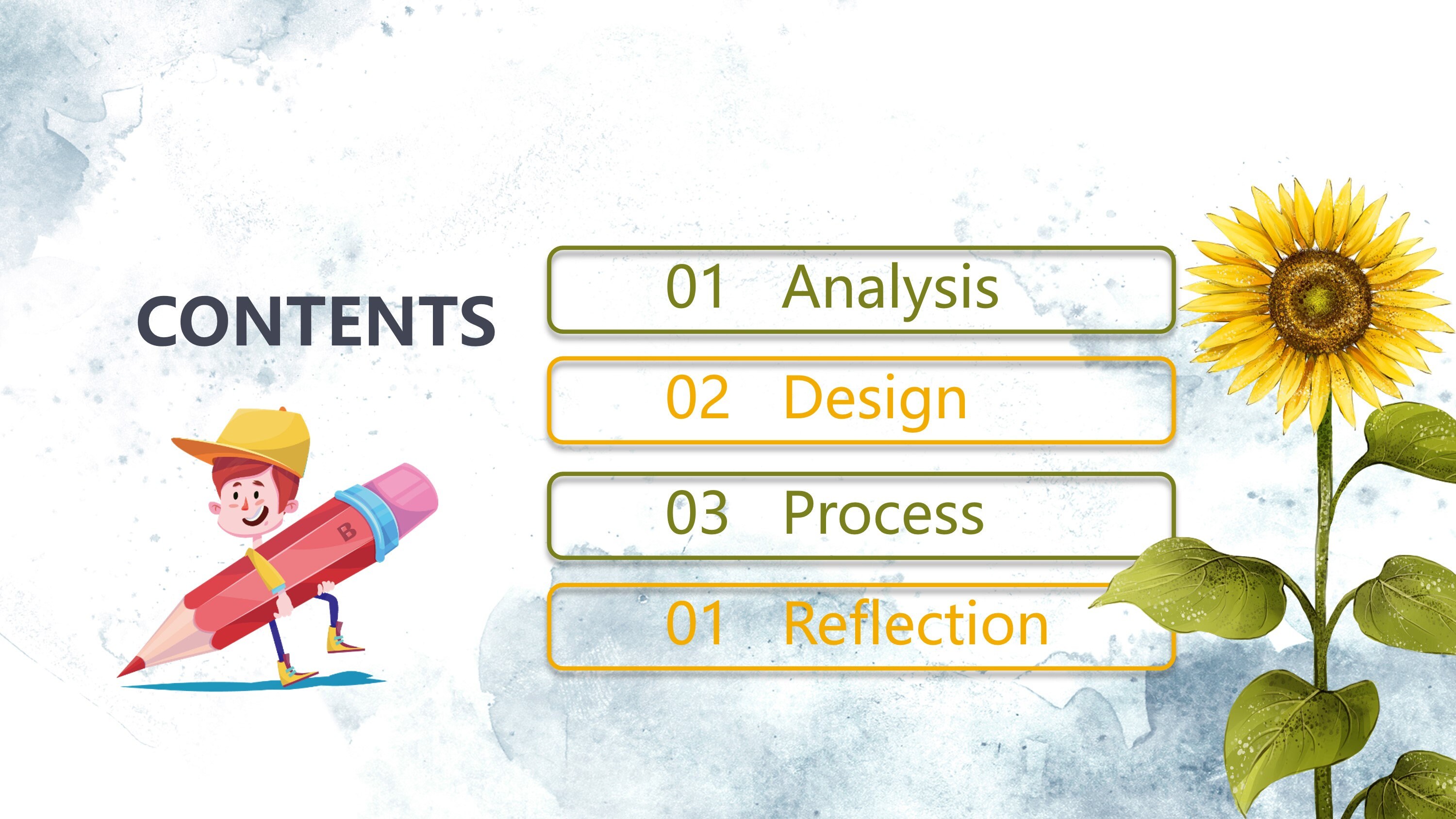 Yellow Sunflower Powerpoint Template Garden Powerpoint Background ...