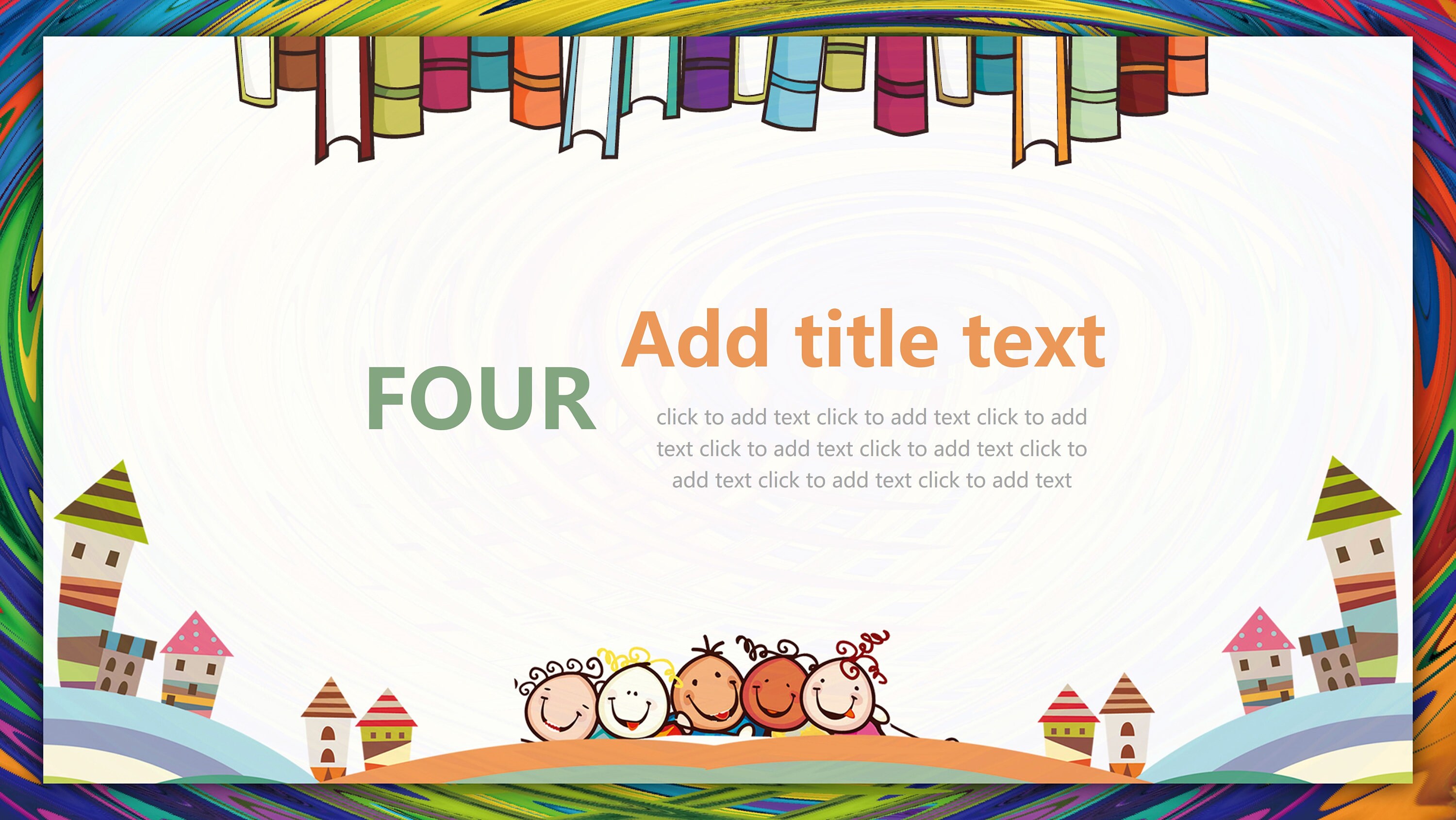 Cartoon Preschool Powerpoint Template Preschool Education PPT Children ...