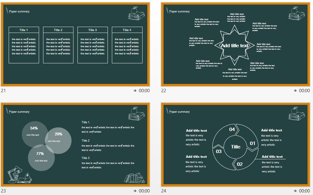 Green Blackboard Powerpoint Template | Chalkboard Power Point Template ...