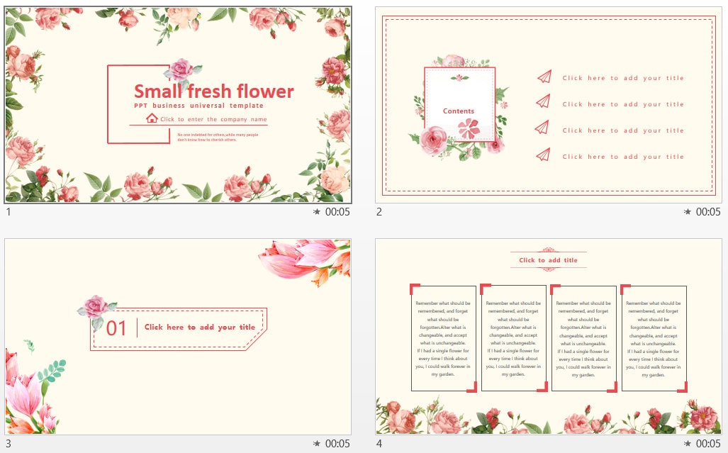 Flower Powerpoint Template