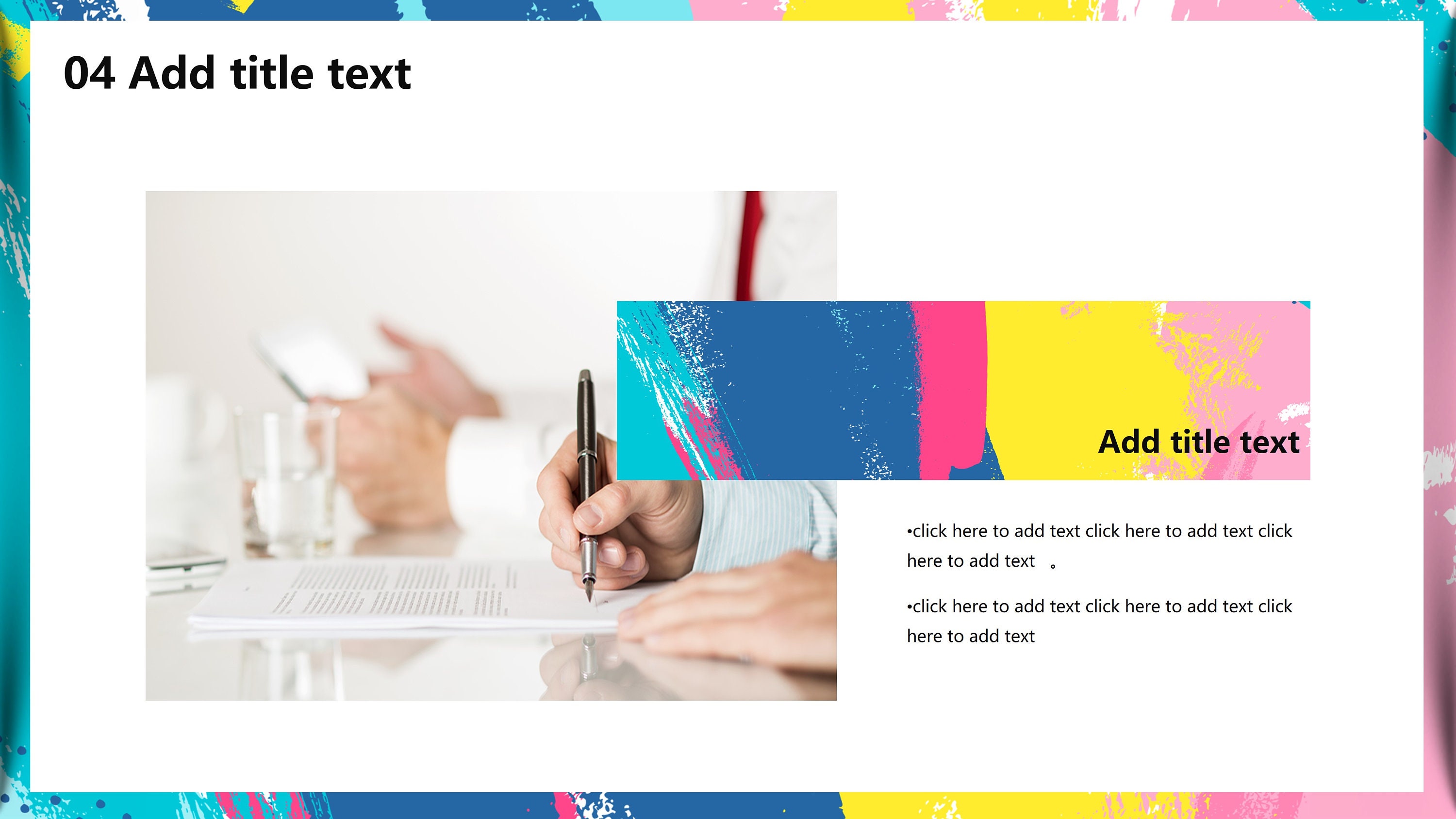 Watercolor Powerpoint Template Paint Stroke Powerpoint Paint Powerpoint ...