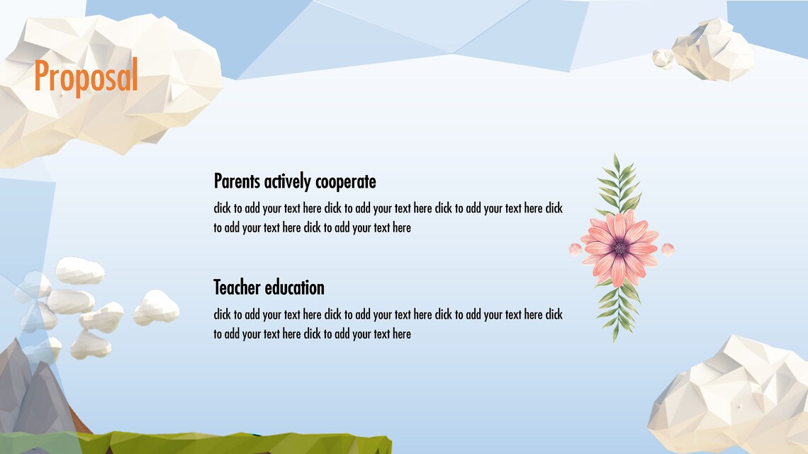 Preschool Powerpoint Template Teaching Powerpoint Template Chalkboard ...