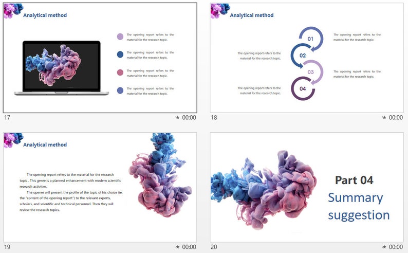 Smoke Effect Powerpoint Template, Editable in Microsoft Office ...