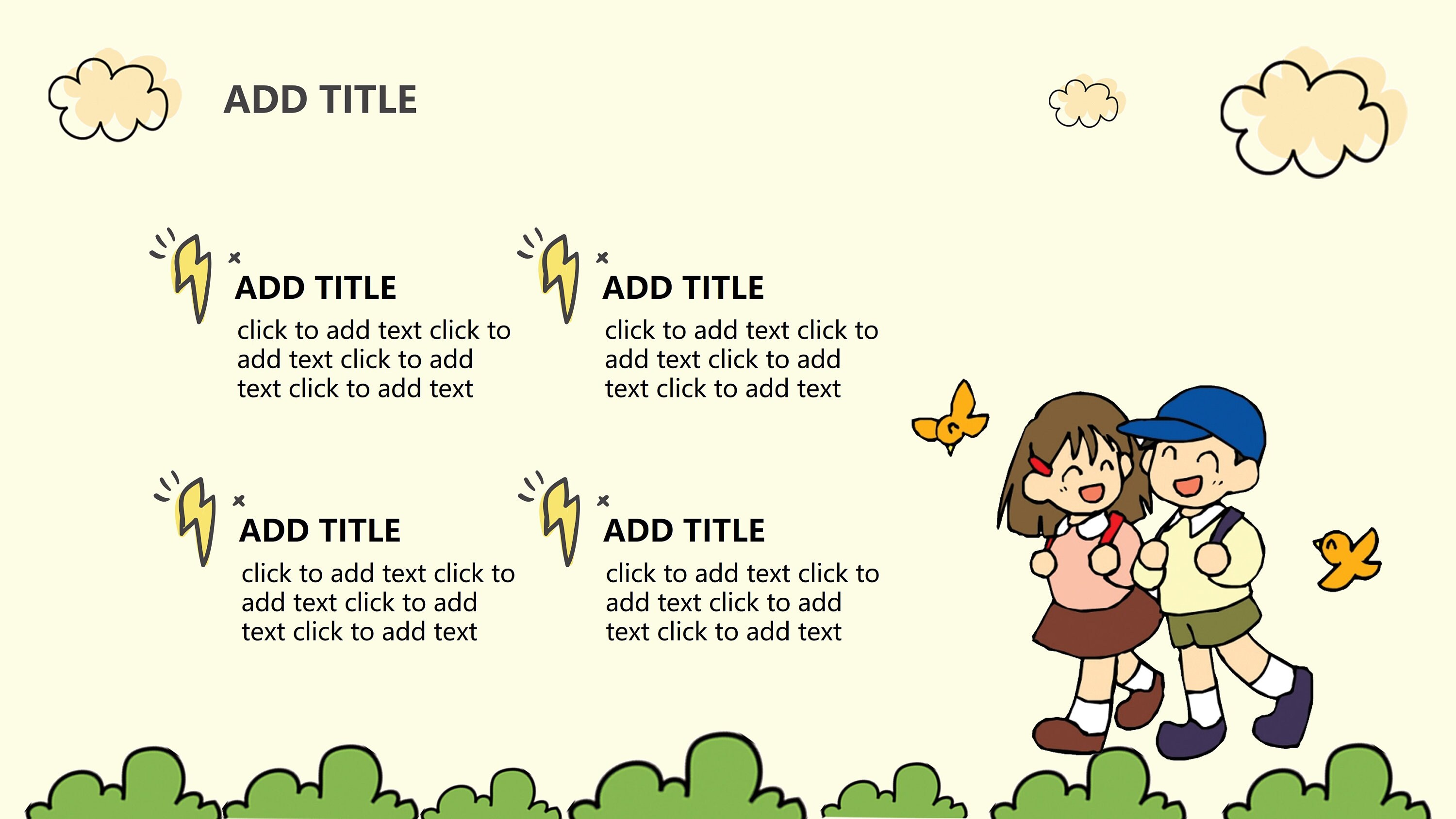Cartoon Kids Powerpoint Template | Notebook Powerpoint | Teaching ...