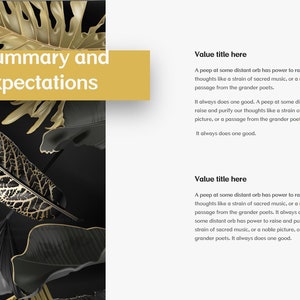 Bronze Powerpoint Template Black and Gold Powerpoint Template Platinum ...
