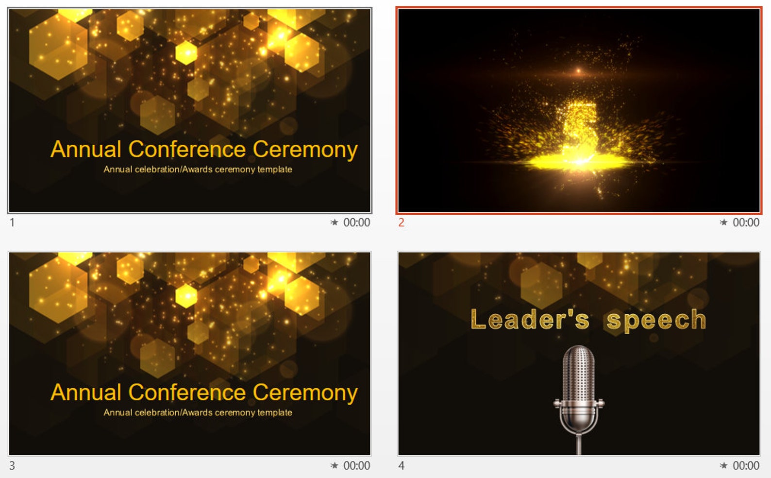 Award Ceremony Powerpoint Template Powerpoint Presentation Etsy