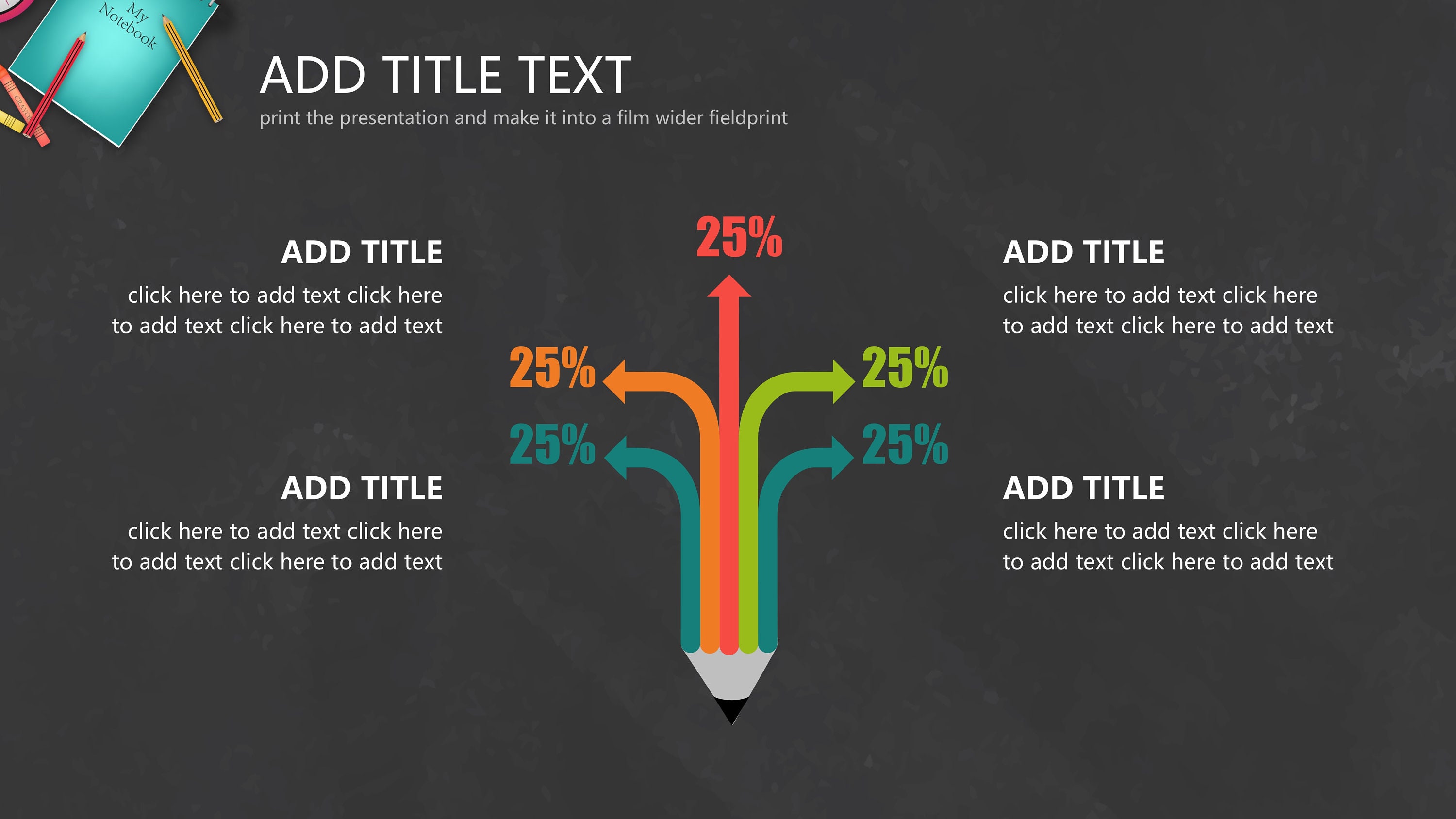 Stationery Powerpoint Template | Pencil Powerpoint Template Design ...