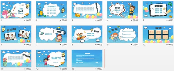 Cute School Powerpoint Backgrounds