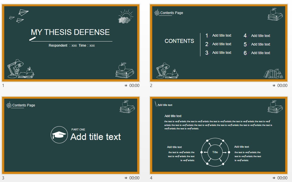 Green Blackboard Powerpoint Template | Chalkboard Power Point Template ...