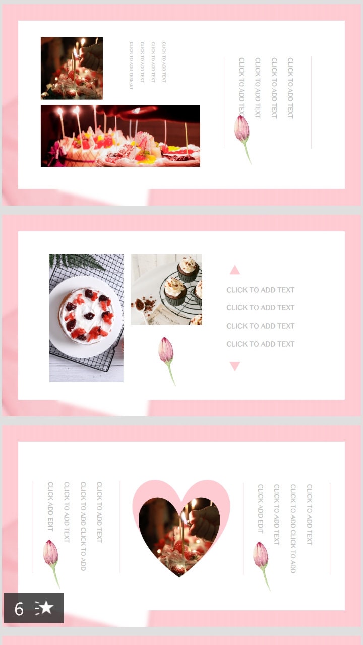 Happy Pink Baby Shower Slideshow, Birthday Powerpoint Template, Pink ...