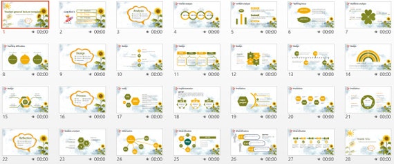 Sunflower Powerpoint Template