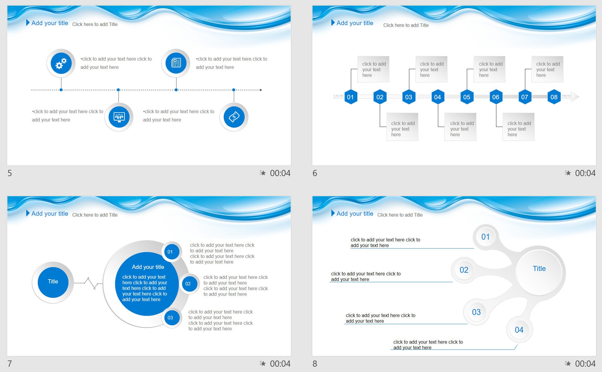 Blue and White Powerpoint Template, Water Powerpoint, Blue PPT ...