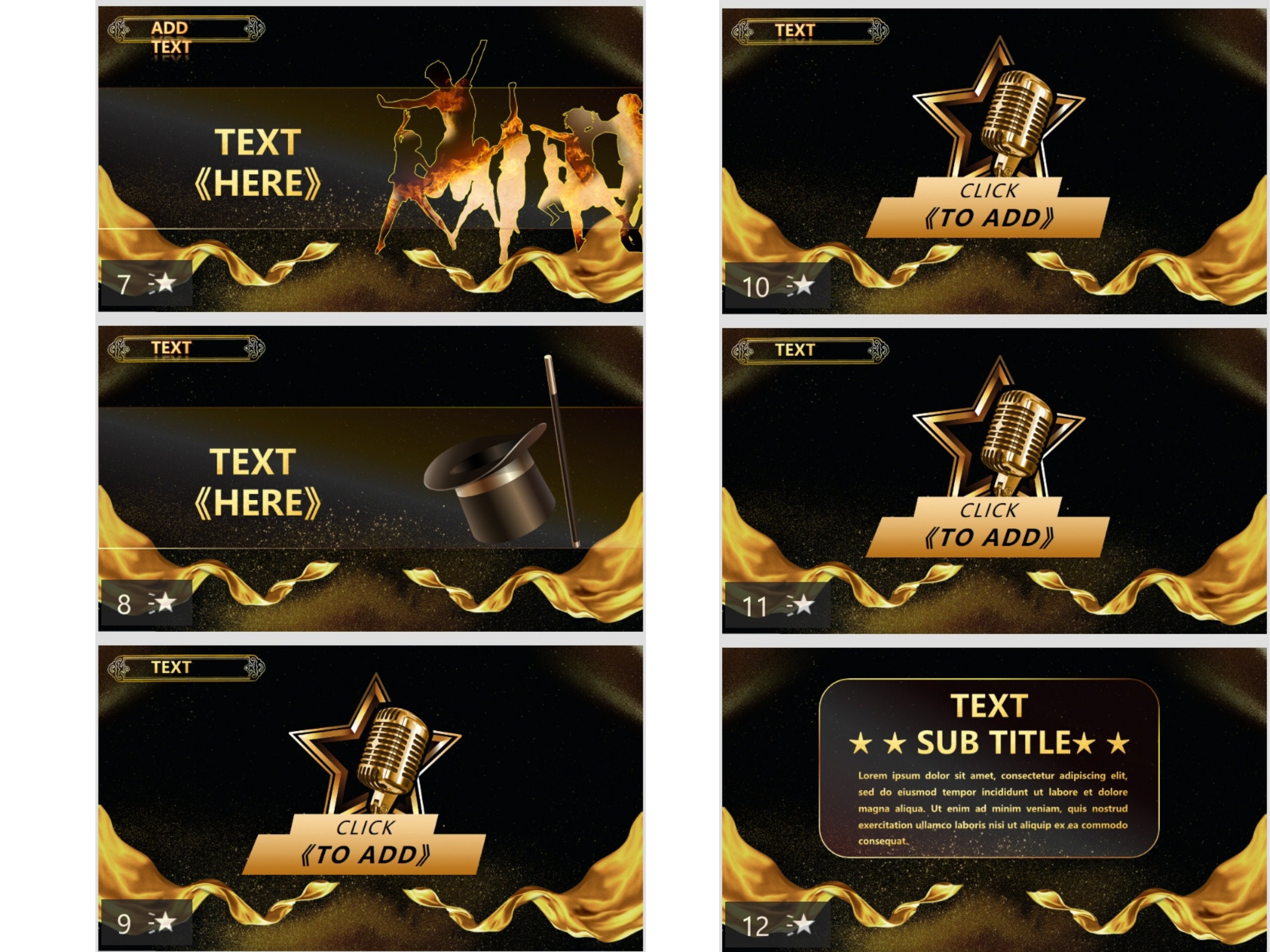 Premium Gold Award Ceremony With Countdown Timer Powerpoint Template ...