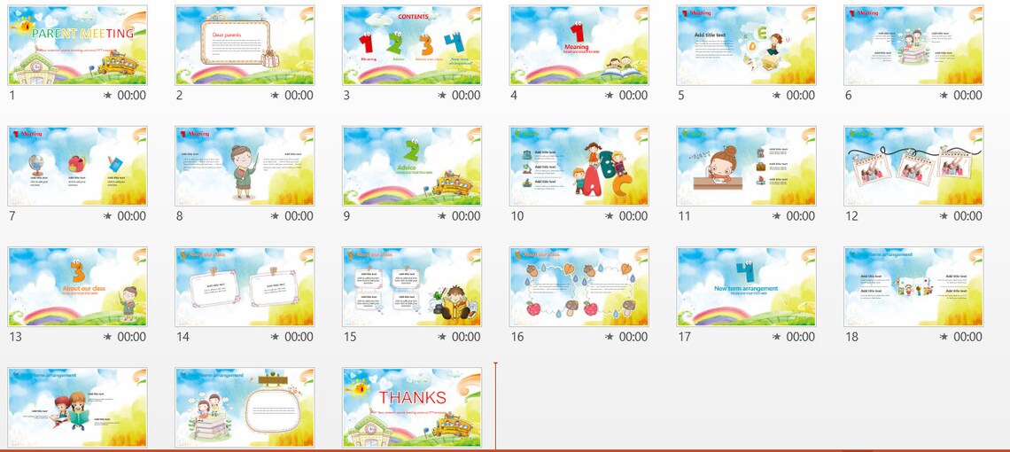 Preschool Powerpoint Template Teaching Powerpoint Template Chalkboard ...