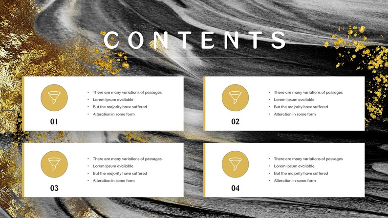 Bronze Powerpoint Template Black and Gold Powerpoint Template Platinum ...