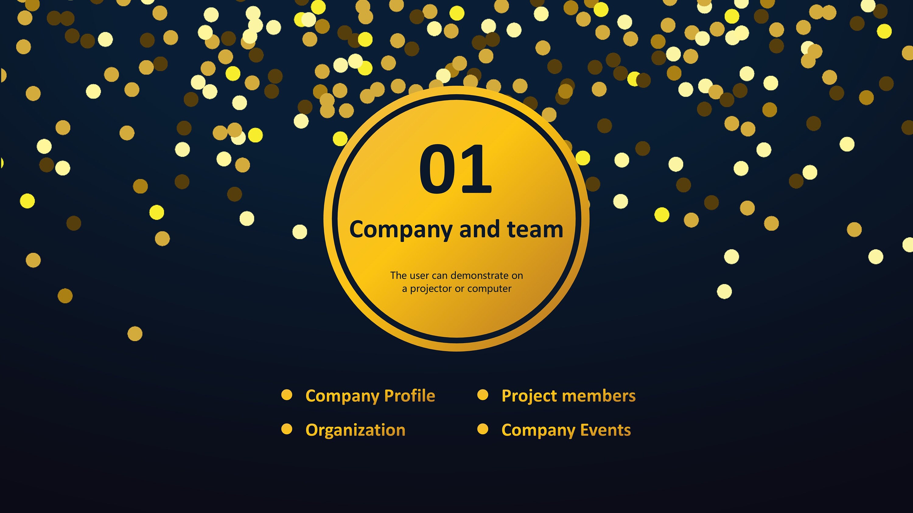 Elegant Blue And Gold Powerpoint Template Dark Powerpoint Business Elegant Blue And Gold Powerpoint Template Dark Powerpoint Business