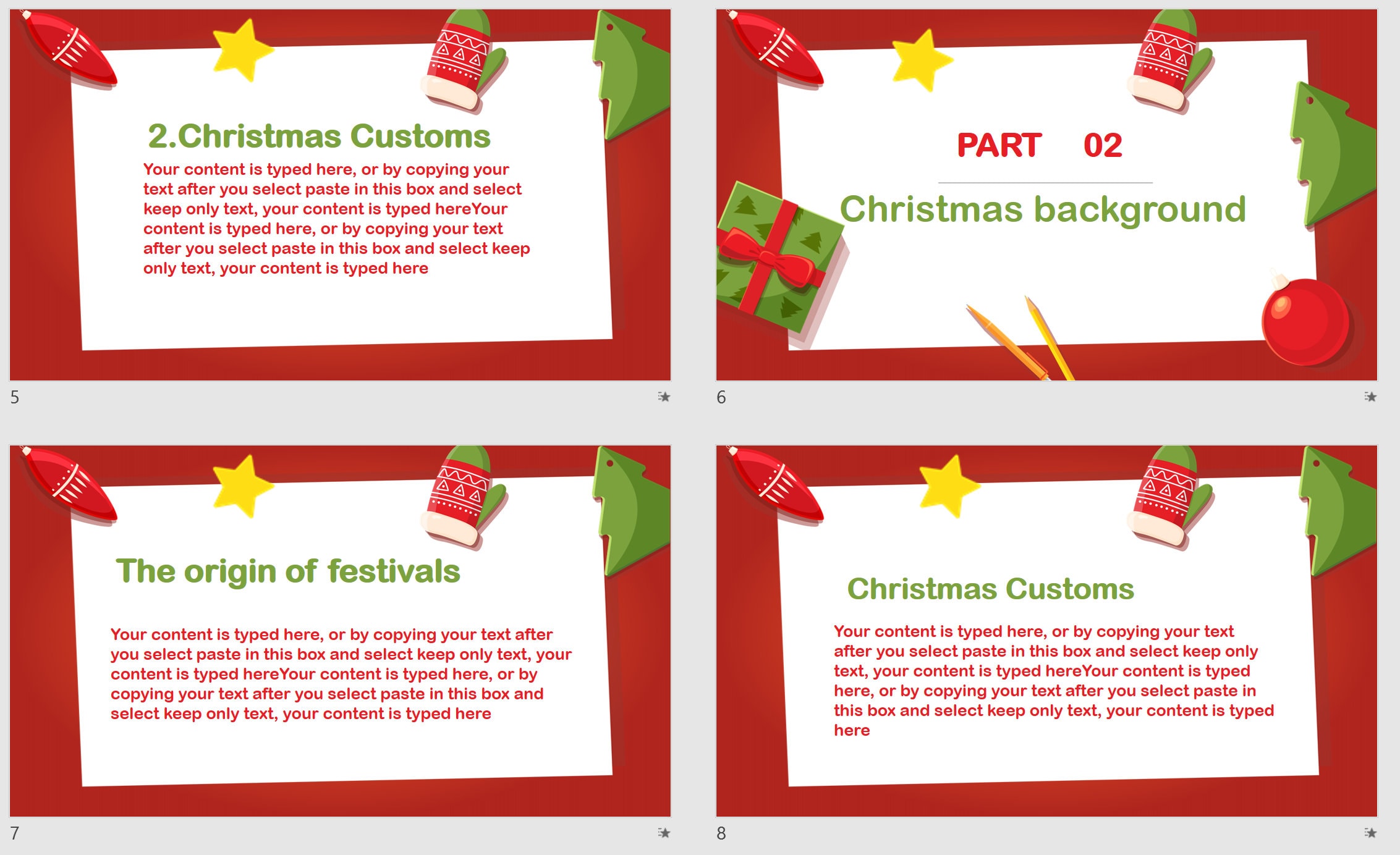 Cartoon Christmas PPT Template, Christmas Powerpoint, Animated PPT ...